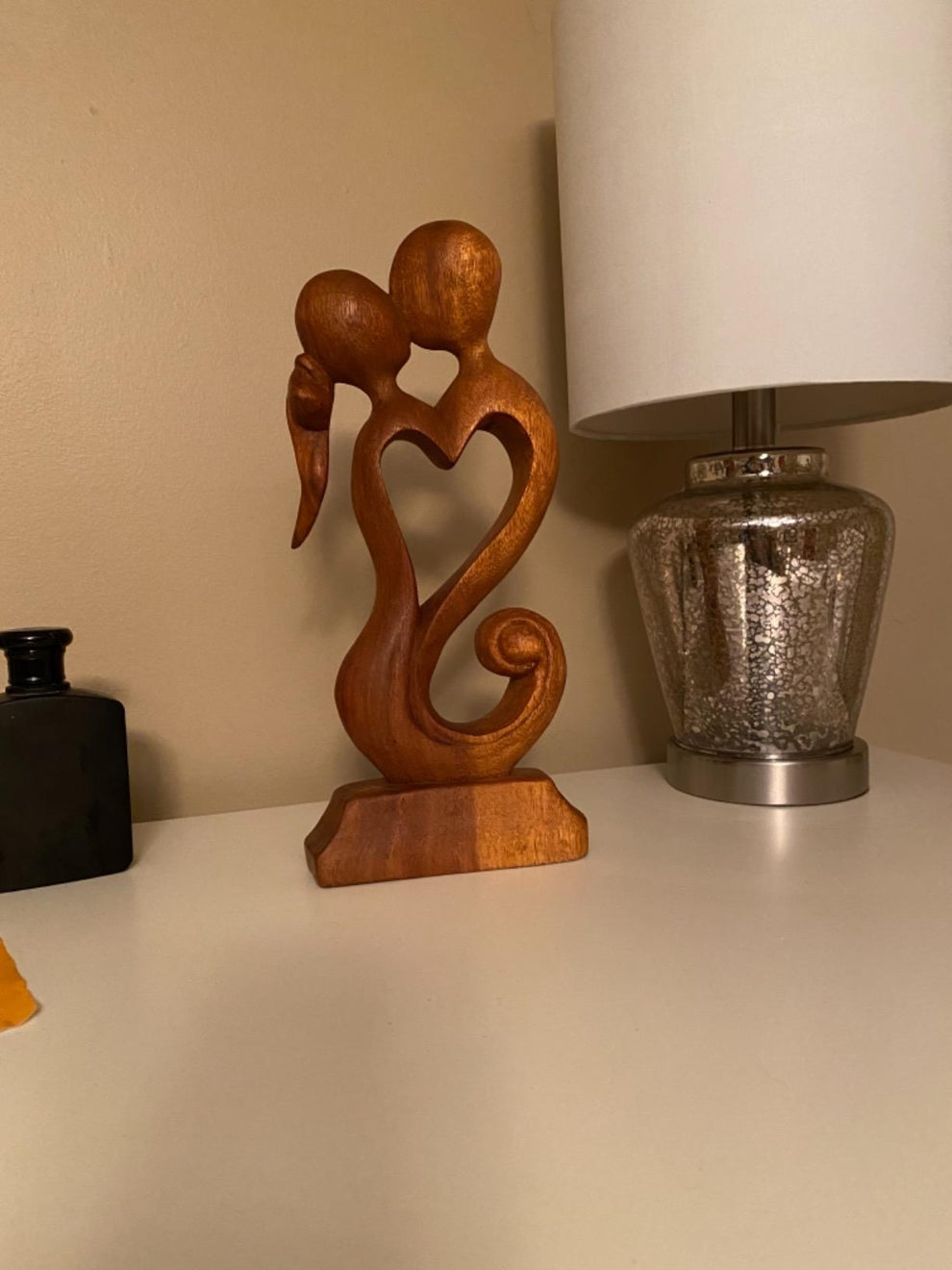 Wooden Eternal Love Sculpture Statue – Sculvée